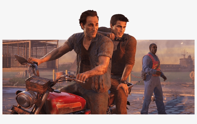 Nathan Drake A Sam Drake - Uncharted 4 Review - 800x437 PNG Download ...