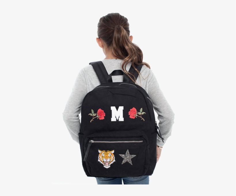 Custom Letter Patch Backpack - Me.n.u - 600x600 PNG Download - PNGkit