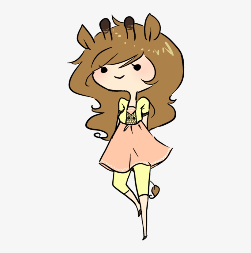 Giraffe Girl For A Contest By Nyanya-risu On Deviantart - Cartoon ...