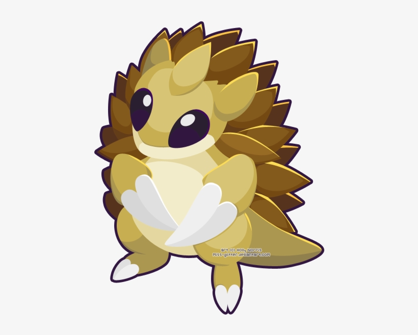 028 Sandslash By Miss-glitter - Pokemon Sandslash Chibi - 463x586 PNG ...
