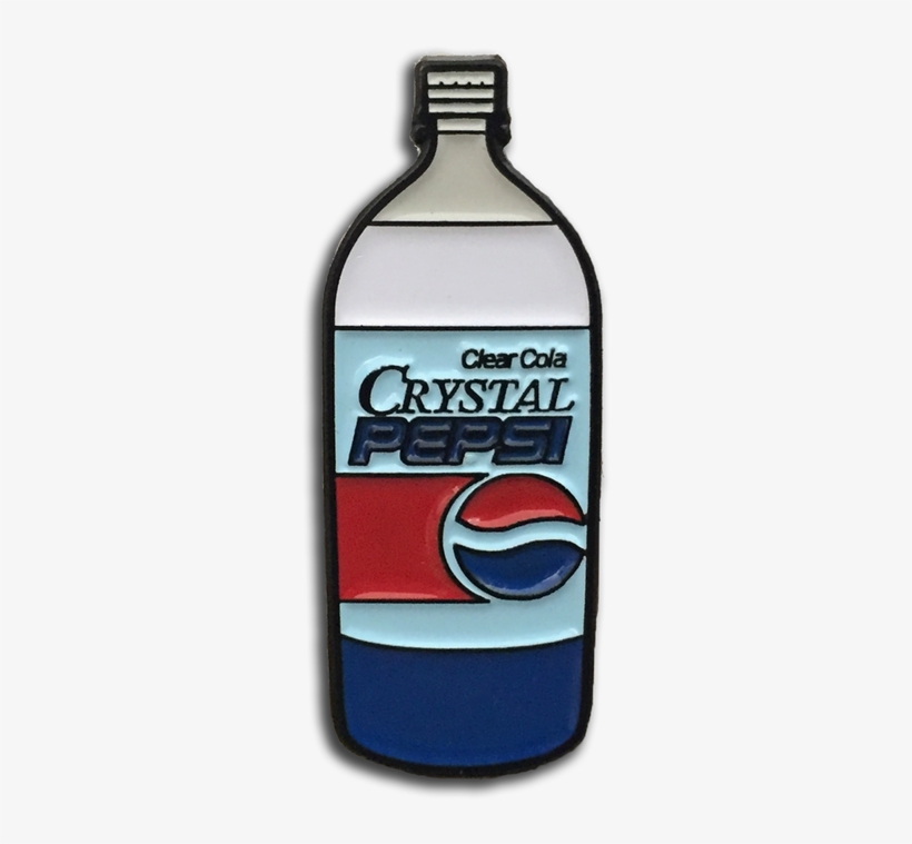 Crystal Pepsi Pin - Water Bottle - 1000x1000 PNG Download - PNGkit