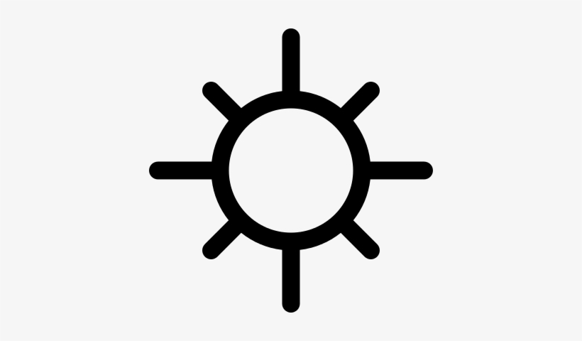 Sun With Rays Outline Vector - Unified Icon - 400x400 PNG Download - PNGkit