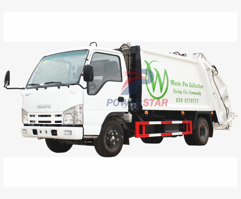 Download Transparent Hydraulic Garbage Compactor Truck Isuzu Rear ...