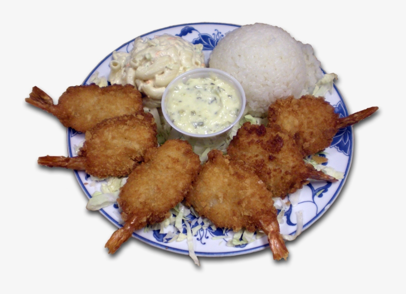 Download Transparent Fried Shrimp Plate Lunch - Restaurant - PNGkit