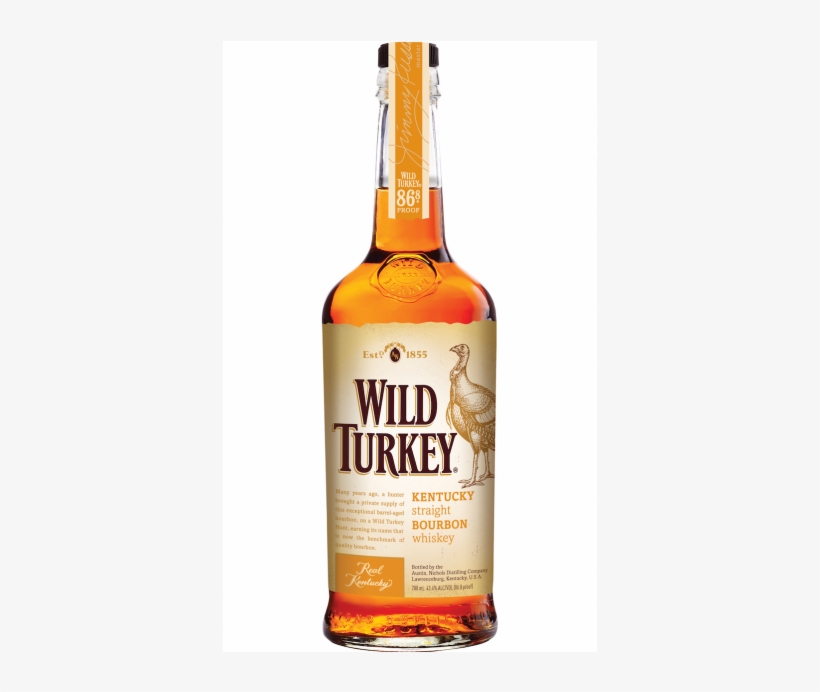 Wild Turkey 101 Bourbon Whiskey - 500x611 PNG Download - PNGkit