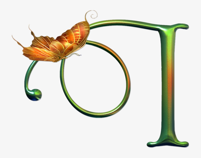 Butterfly Letters - 728x565 PNG Download - PNGkit