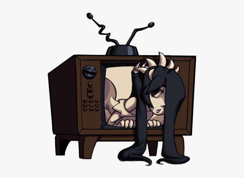 Download Transparent Filia On Tv - Skullgirls Filia Tv - PNGkit
