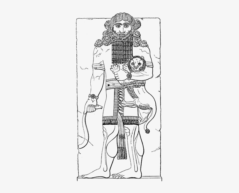 Gilgamesh - Epic Of Gilgamesh Coloring Pages - 300x585 PNG Download ...