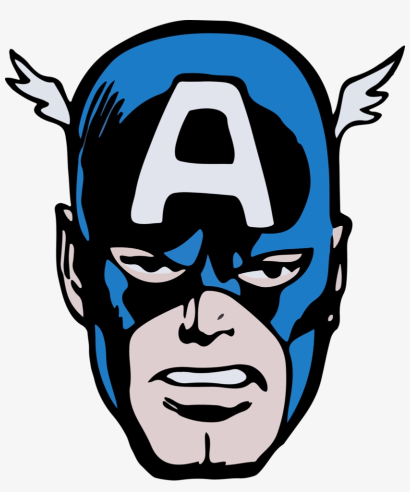 Download Transparent Captain America Face Png