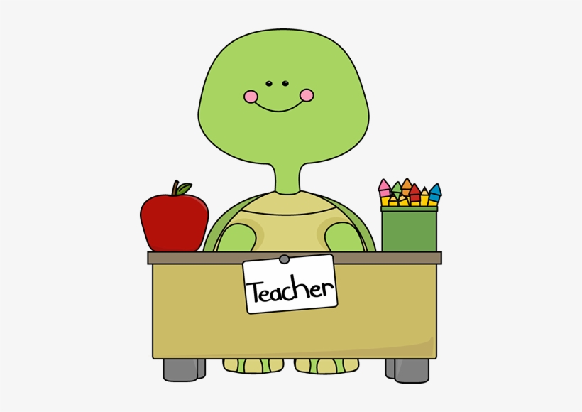 Turtle Teacher Clipart - 426x500 PNG Download - PNGkit