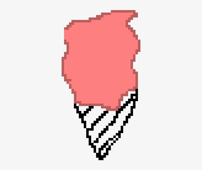 Cotton Candy - Pixel Art - 500x660 PNG Download - PNGkit