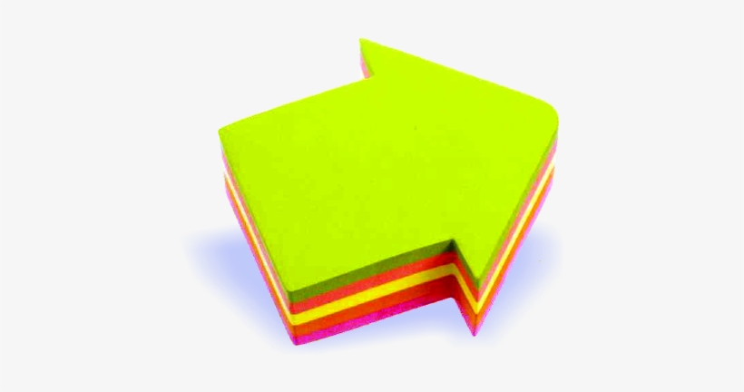 Sticky Notes Arrow Shape - Arrow Post It Note - 478x437 PNG Download ...