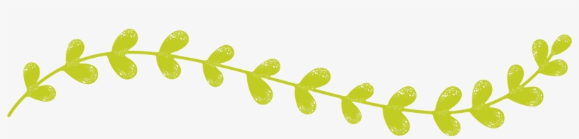 Green Underline Sprig - Leaf Underline Png - 2053x463 PNG Download - PNGkit