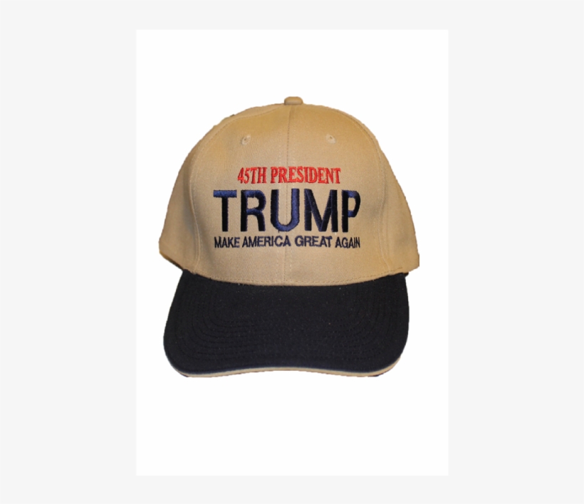 Trump Hat Khaki/navy - Baseball Cap - 570x760 PNG Download - PNGkit