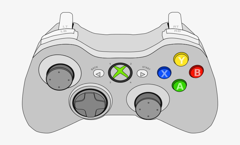 File - Xbox 360 Controller Vector - 744x500 PNG Download - PNGkit