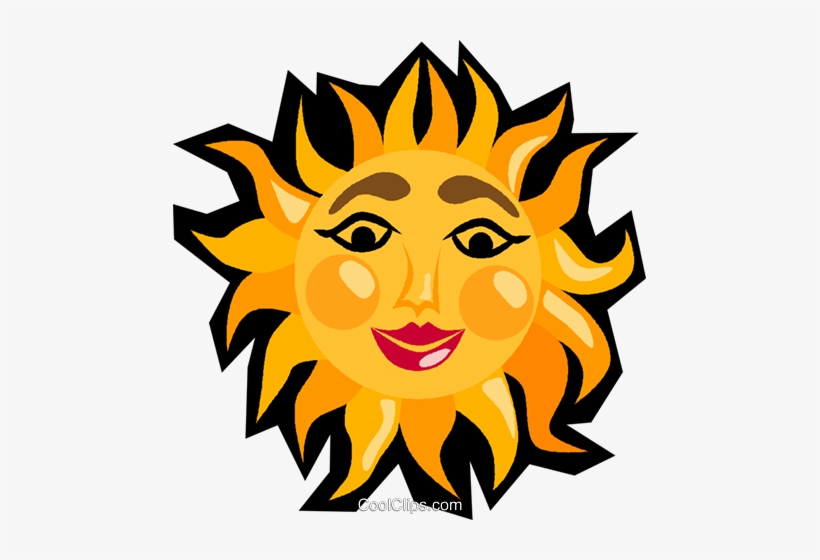 Kid With A Sun Logo Clipart
