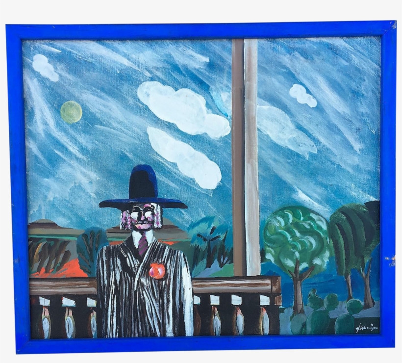 This Is An Acrylic Painting Titled "indian Joe And - Painting ...