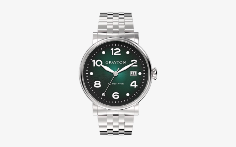 Download Transparent Men's Automatic Watch Green Color Gradient Dial ...
