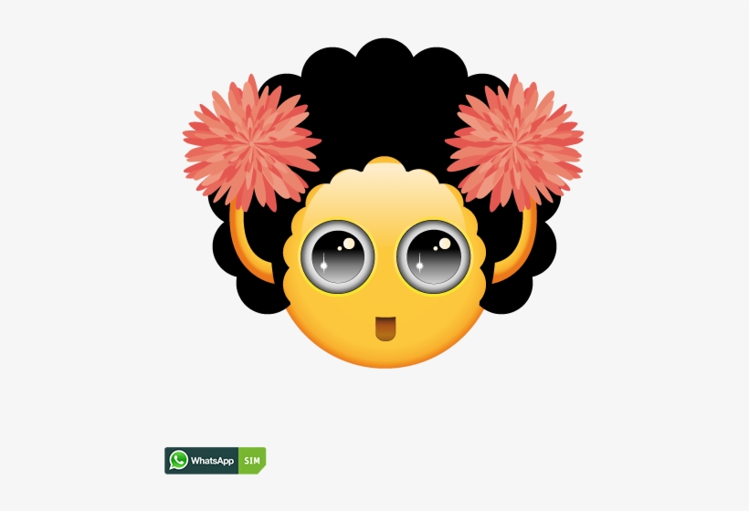 Cheerleader Clipart Emoji - Smiley Cheerleader - 500x500 PNG Download ...