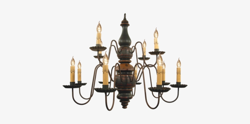 Charleston Chandelier Black Crackle Over Barn Red With - Katie's ...