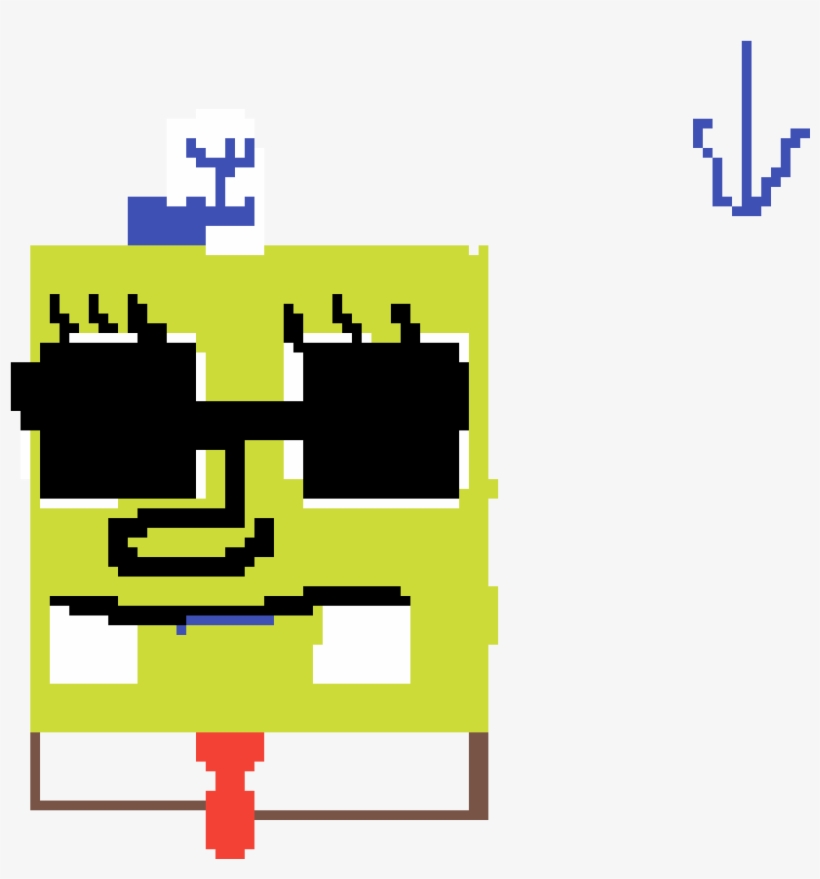 Pixilart Spongebob By Anonymous - Graphic Design - 1200x1200 PNG ...