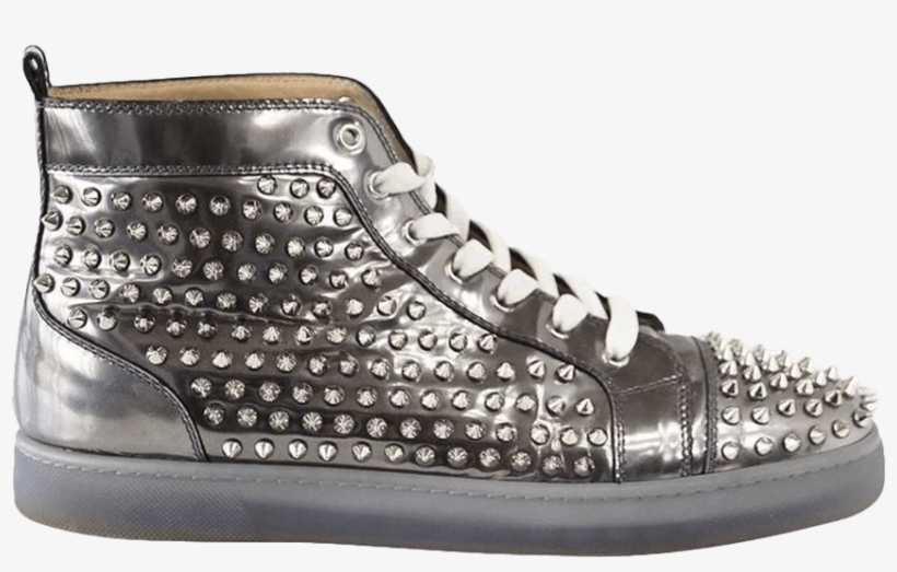 Christian Louboutin Louis Flat Calf Spikes 'silver' - Christian ...