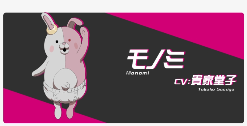 Takako Sasuga As Monomi - Danganronpa 3 Monomi - 855x510 PNG Download ...