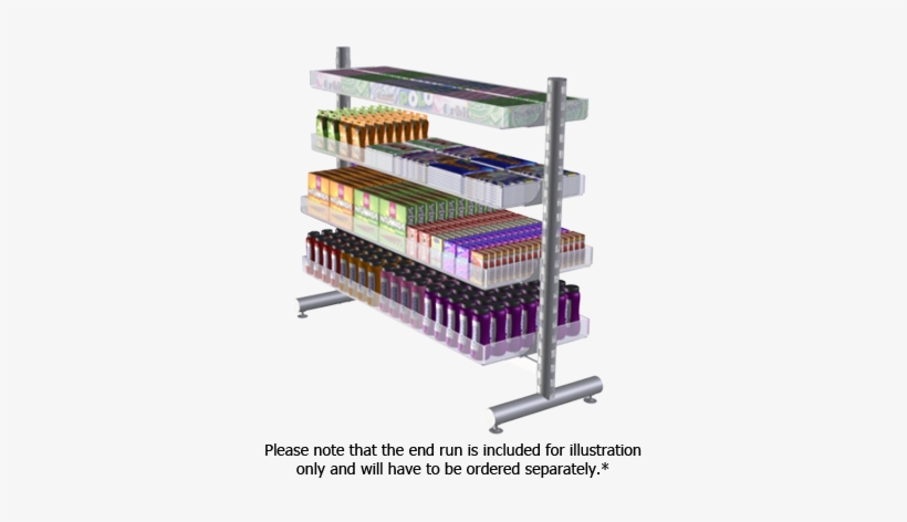 Queue System Shelving Bay With 2 X Metal Shelves & - 359x397 PNG ...