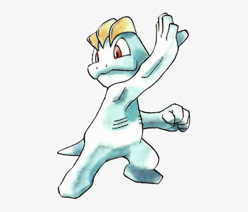 Machop Pokemon Red And Blue Official Art - Imagens Do Machoke Pokemon ...