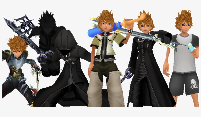 Download Transparent Dual Wield Roxas - PNGkit