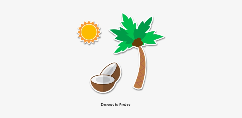 Delicious Coconut Creative Material Design, Coconut, - Coconut ...