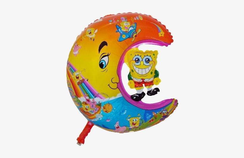 Sponge Baby - Spongebob Moon Balloon - 416x495 PNG Download - PNGkit