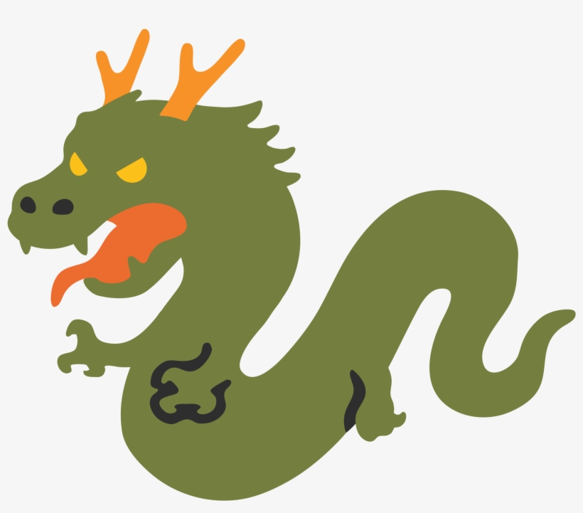 Snake - Emoji Dragon - 2000x2000 PNG Download - PNGkit