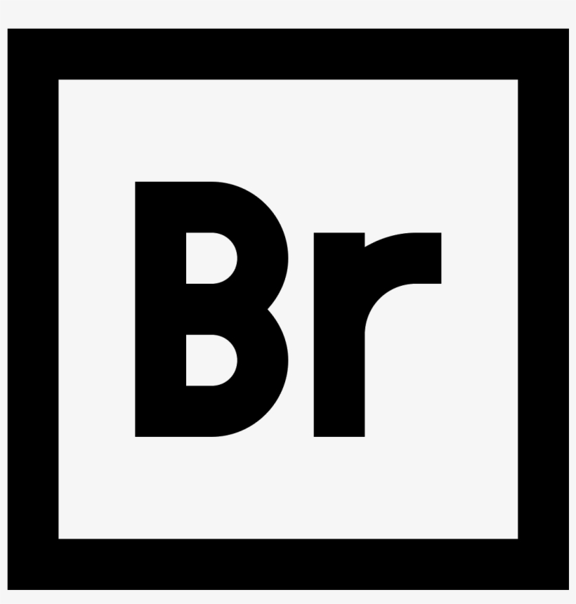 Adobe Bridge Icon - Lightroom Logo Black And White - 1600x1600 PNG ...