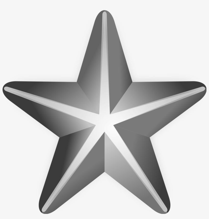 Open - Star Silver 3d Png - 2000x2000 PNG Download - PNGkit