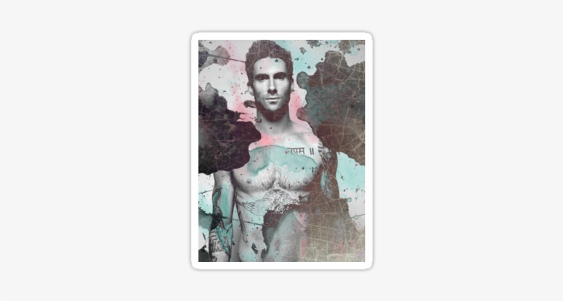 "adam Levine" Stickers By Kaneloart - Adam Levine - 375x360 PNG ...