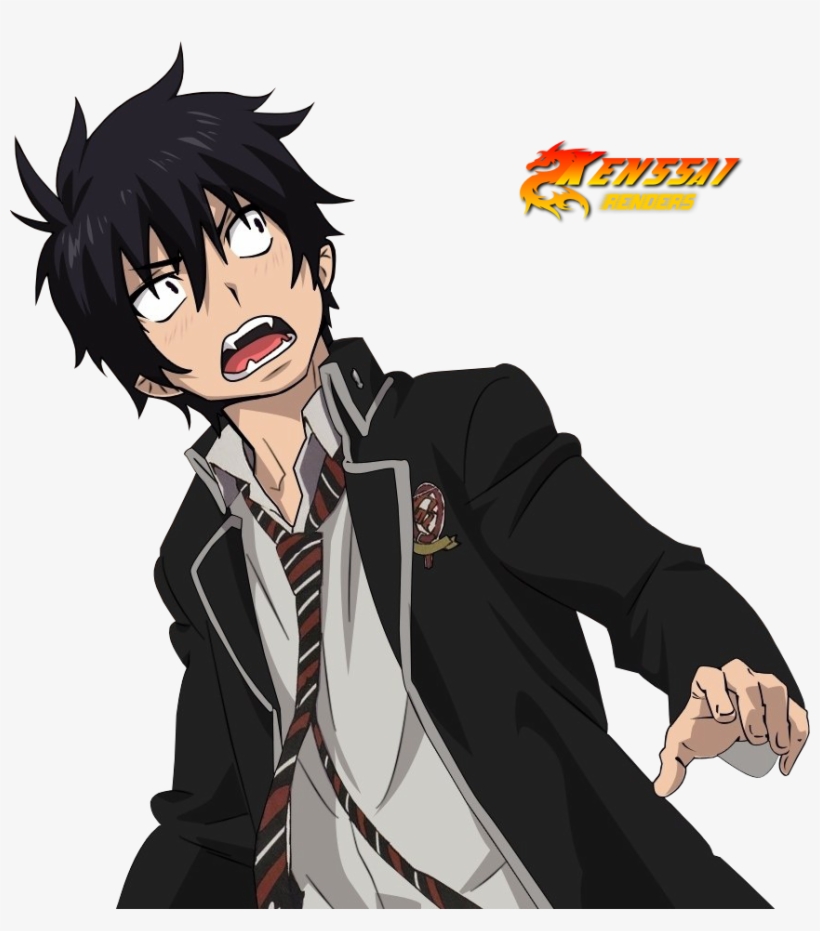 Rin Okumura Render 1 - Blue Exorcist: Rin & Yukio Fabric Poster ...
