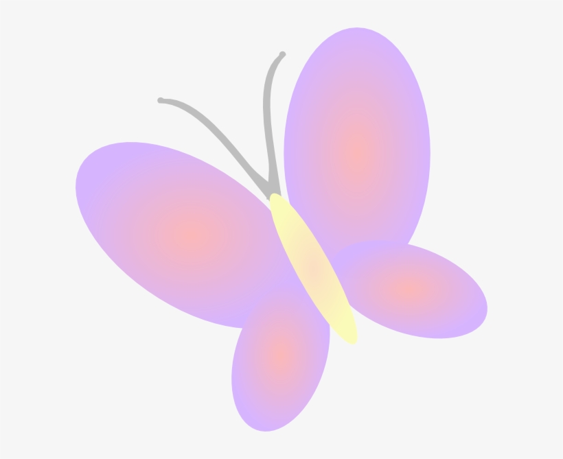 Lilac Butterfly Clip Art At Clker - Butterfly Spring Clip Art - 600x589 ...