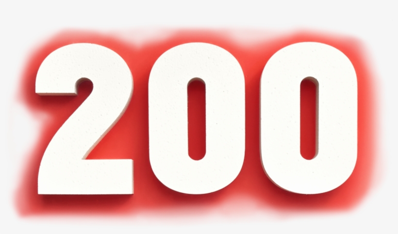 Number 200 - 1280x720 PNG Download - PNGkit