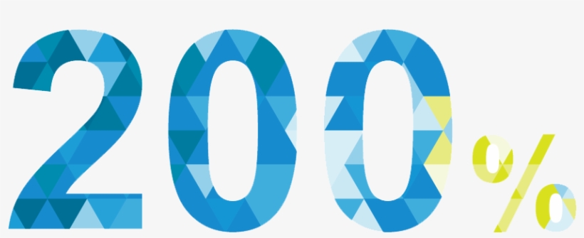 Up To 200% Longer Lifetime Vs - 200% Png - 955x477 PNG Download - PNGkit