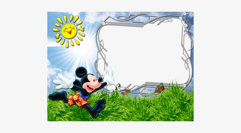 What A Sunny Day With Mickey Mouse - Miss You Card With Pink Daisy ...