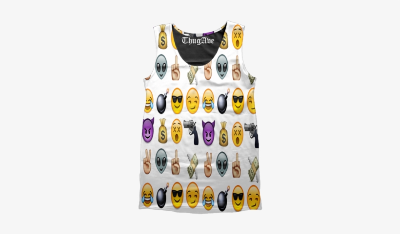 Thug Life Emoji Tank - Smiley - 442x454 PNG Download - PNGkit