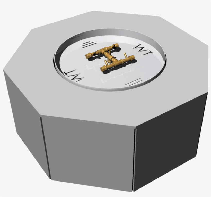 42" Ready-to-finish Octagon Gas Fire Pit Kit, 24v Electronic - 1520x847 ...