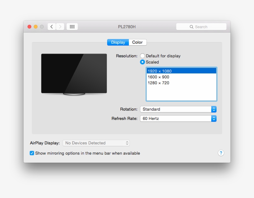 Apple Os X - Vmware Change Resolution Screen - 780x570 PNG Download ...