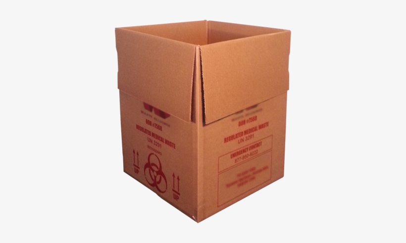 Biohazard Box Biohazard Container Biomedical Waste - Box - 356x411 PNG ...