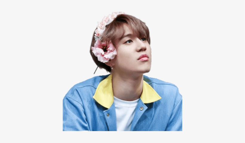 Got7 Yugyeom Flowers In Hair - Yugyeom Png - 400x400 PNG Download - PNGkit