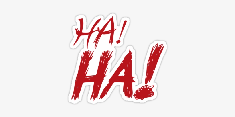 Image Gallery Joker Ha - Sticker Joker Ha Ha Ha - 375x360 PNG Download ...