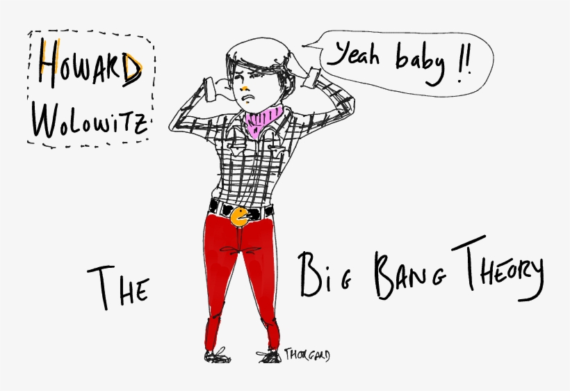Download Transparent Howard-big Bang Theory - Cartoon - PNGkit