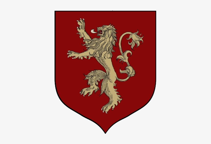 House Lannister Main Shield - House Lannister Sigil - 395x482 PNG ...