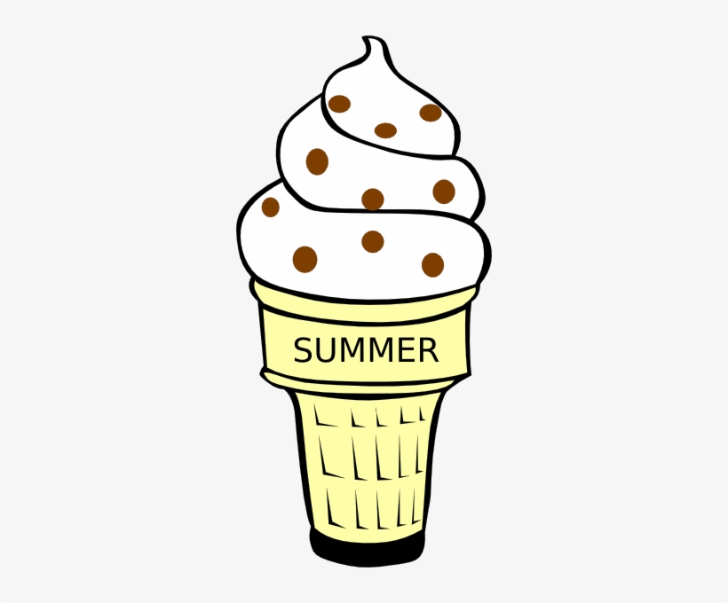 Butter Pecan Ice Cream Cone Clip Art - Soft Serve Ice Cream Clipart ...
